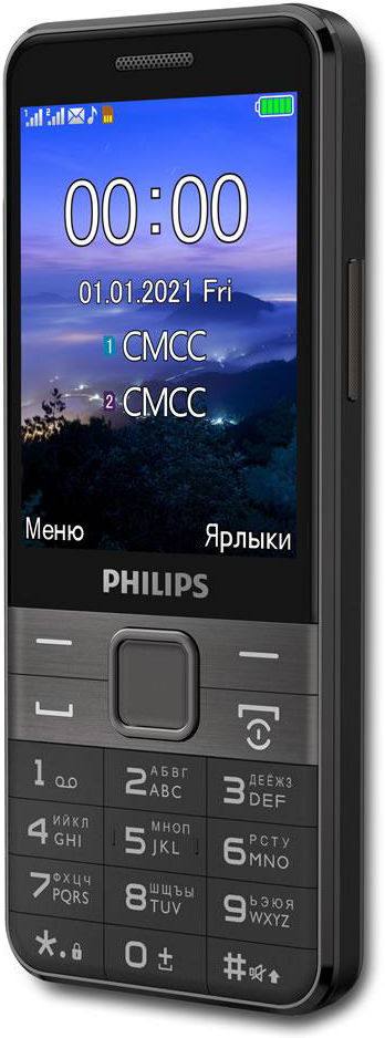 Мобильный телефон Philips Xenium E590 Dual sim Black: купить по цене 5 ...