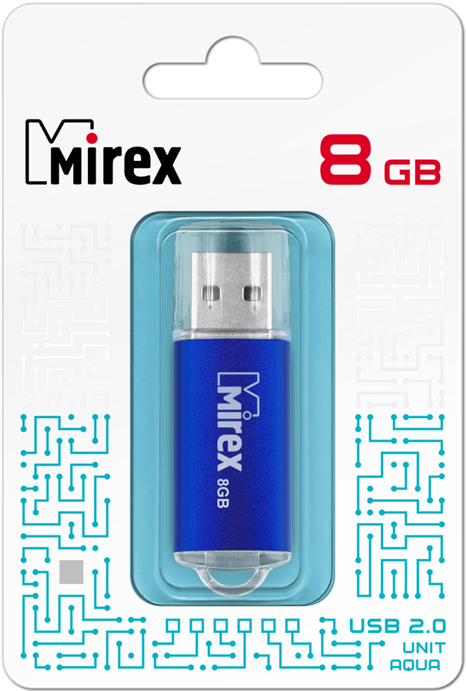 USB Flash Mirex 8Gb USB2.0 Blue: купить по цене 190 рублей в интернет ...