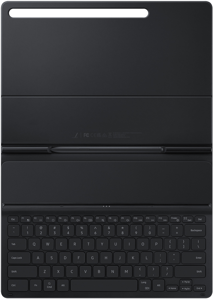 Чехол-обложка Samsung Galaxy Tab S7+/S7 FE с клавиатурой Black (EF ...