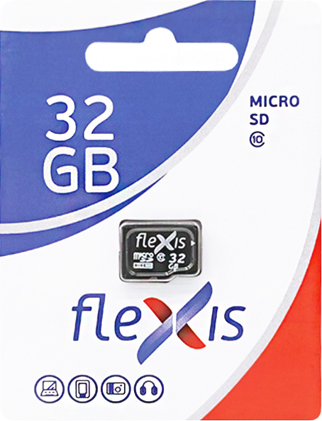 Карта памяти MicroSD FLEXIS 32GB Class10 без адаптера Black ...