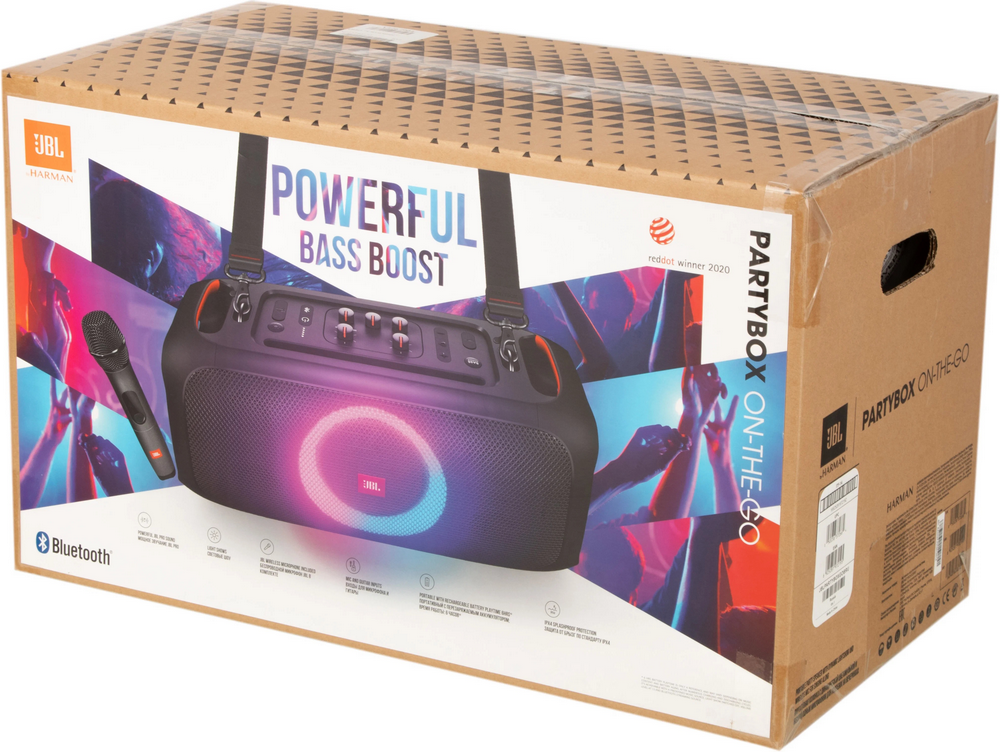 Портативная акустическая система JBL Party Box On The Go Черная: купить ...