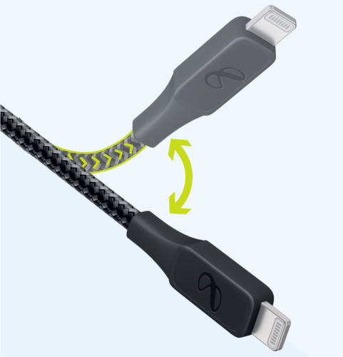 Дата-кабель InfinityLab InstantConnect USB-A - Lightning 1.5м Blue ...