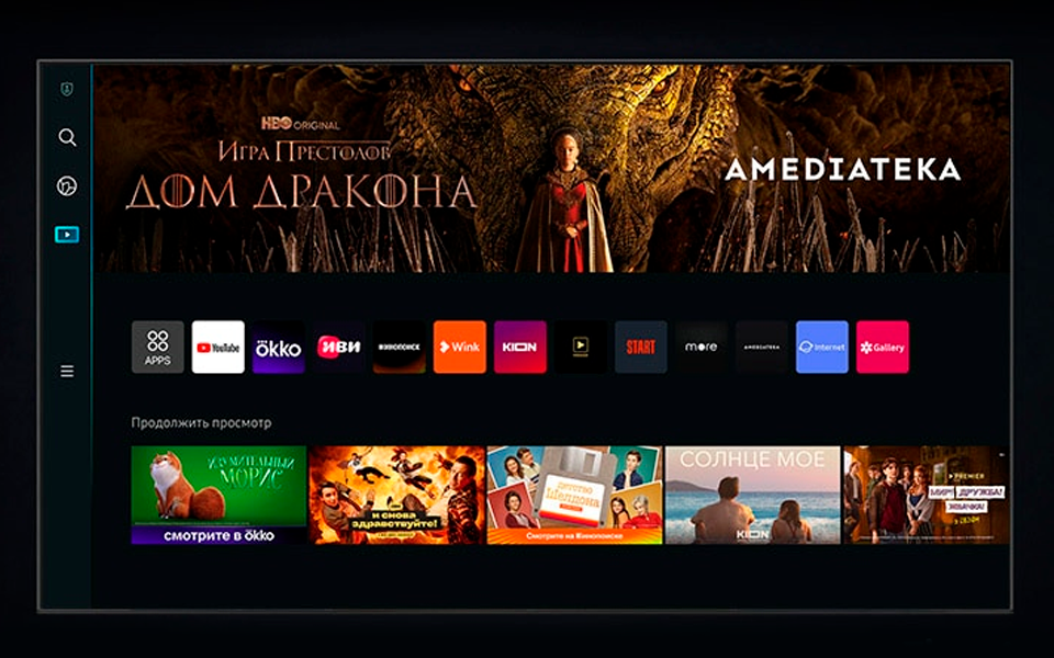 Телевизор Samsung 50" Crystal UHD 4K CU7100 Черный (UE50CU7100UXRU): купить по цене 44 990 ...